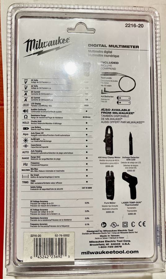 Milwaukee Digital Tru RMS Multi Meter-New | Looknet