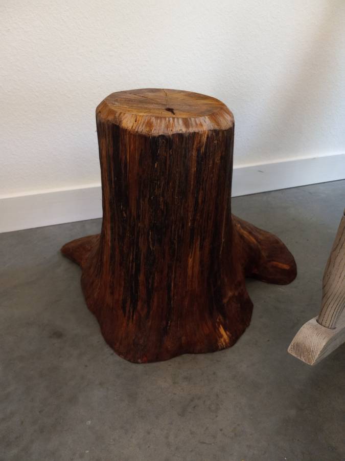 Cedar stump table