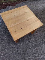 Solid butcher block table