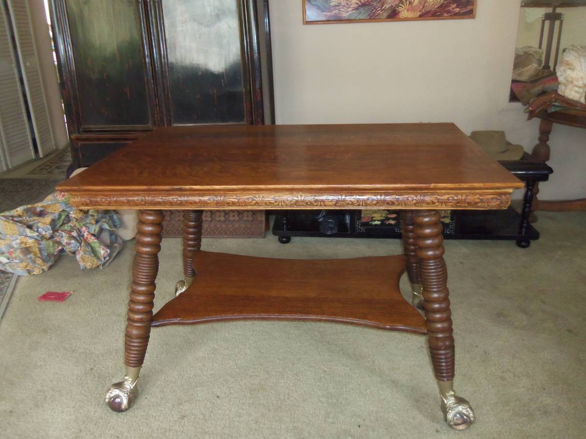 Antique (early 1900s) Table....RESTORED. by al