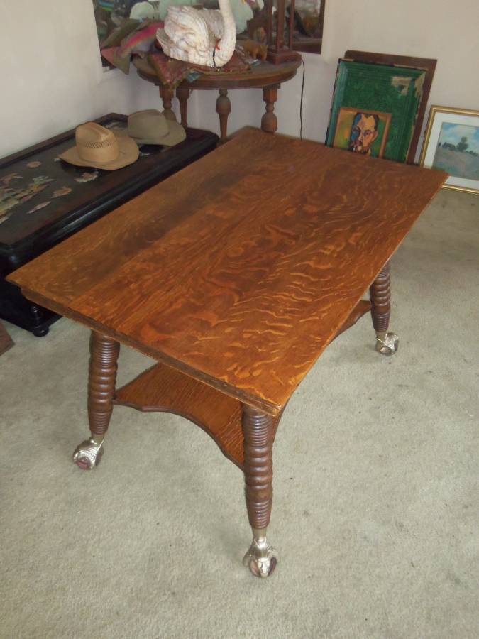 Antique (early 1900s) Table....RESTORED. by al