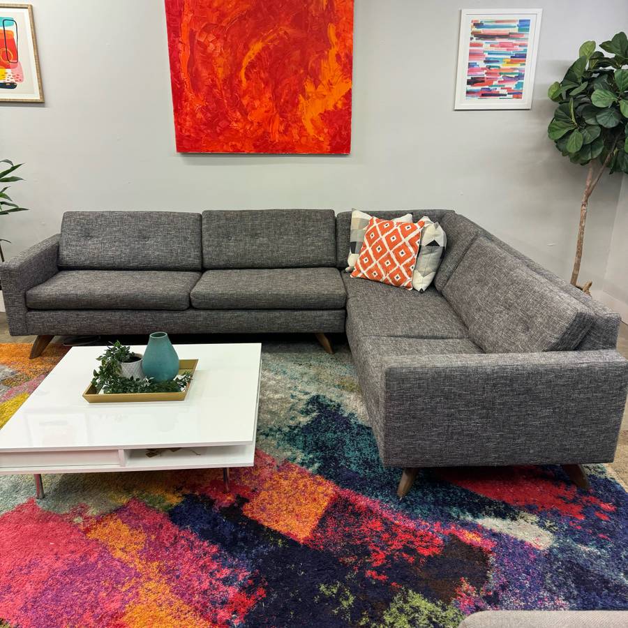 Large MCM Style Sectional Sofa