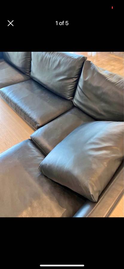 Camerich Notting Leather Sectional Sofa