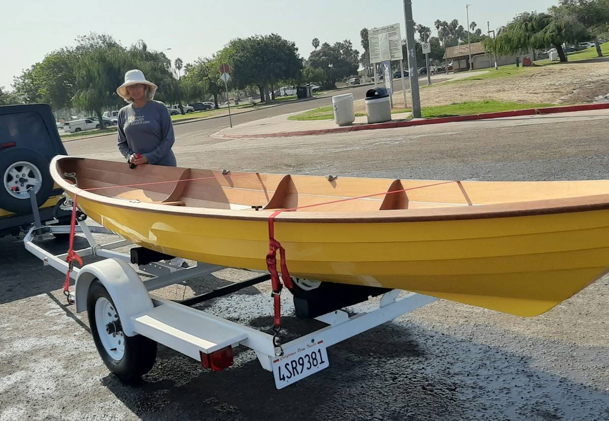 Hand Built Wooden Dory 17ft. Row Boat | Looknet