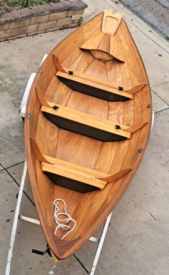 Hand Built Wooden Dory 17ft. Row Boat | Looknet
