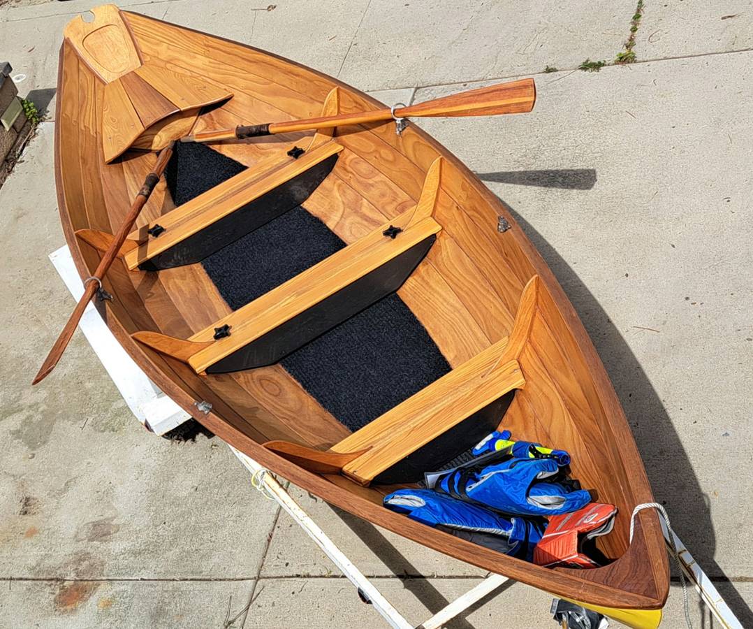 Hand Built Wooden Dory 17ft. Row Boat | Looknet