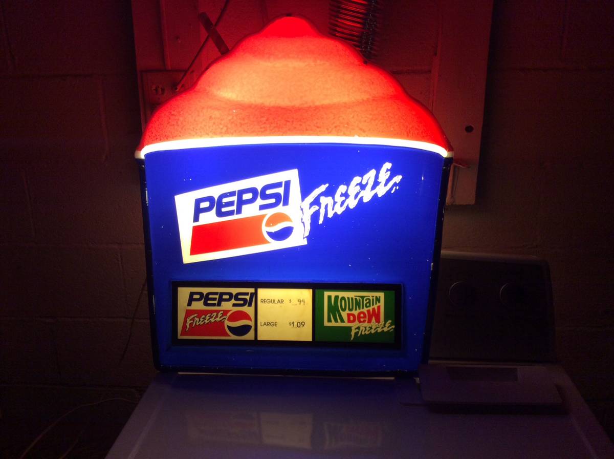 Pepsi freeze sign- commercial circa 1995 | Looknet