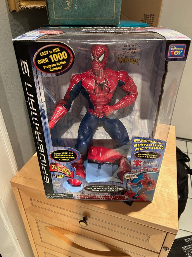 Spider-Man 3 Remote Controlled Talking Action Command Figure (New ...